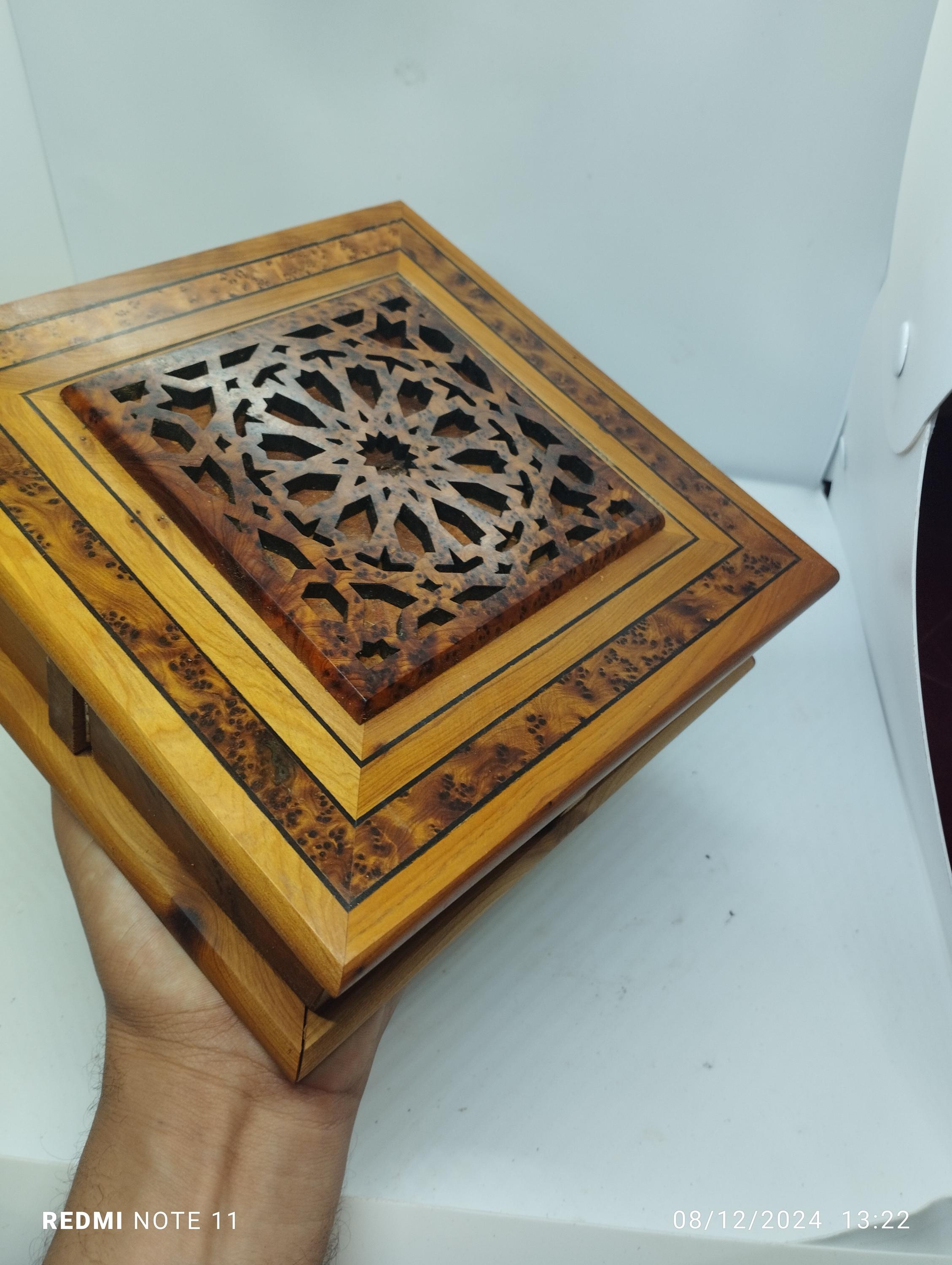 Moroccan Puzzle . Secret Opening Wooden Jewelry Box, Secret Opening ...