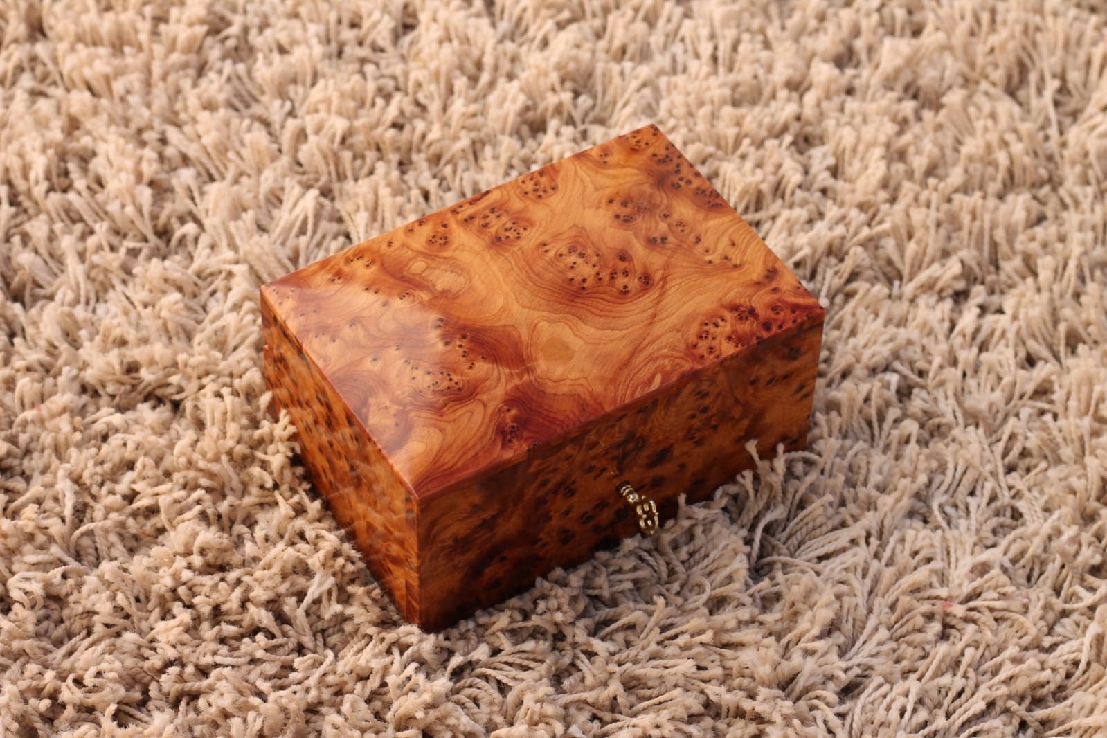 15"x10" High Quality Burl Jewellery Box , Moroccan Lockable Thuya Burl ...