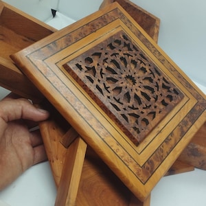 Moroccan Puzzle . Secret Opening Wooden Jewelry Box, Secret Opening ...