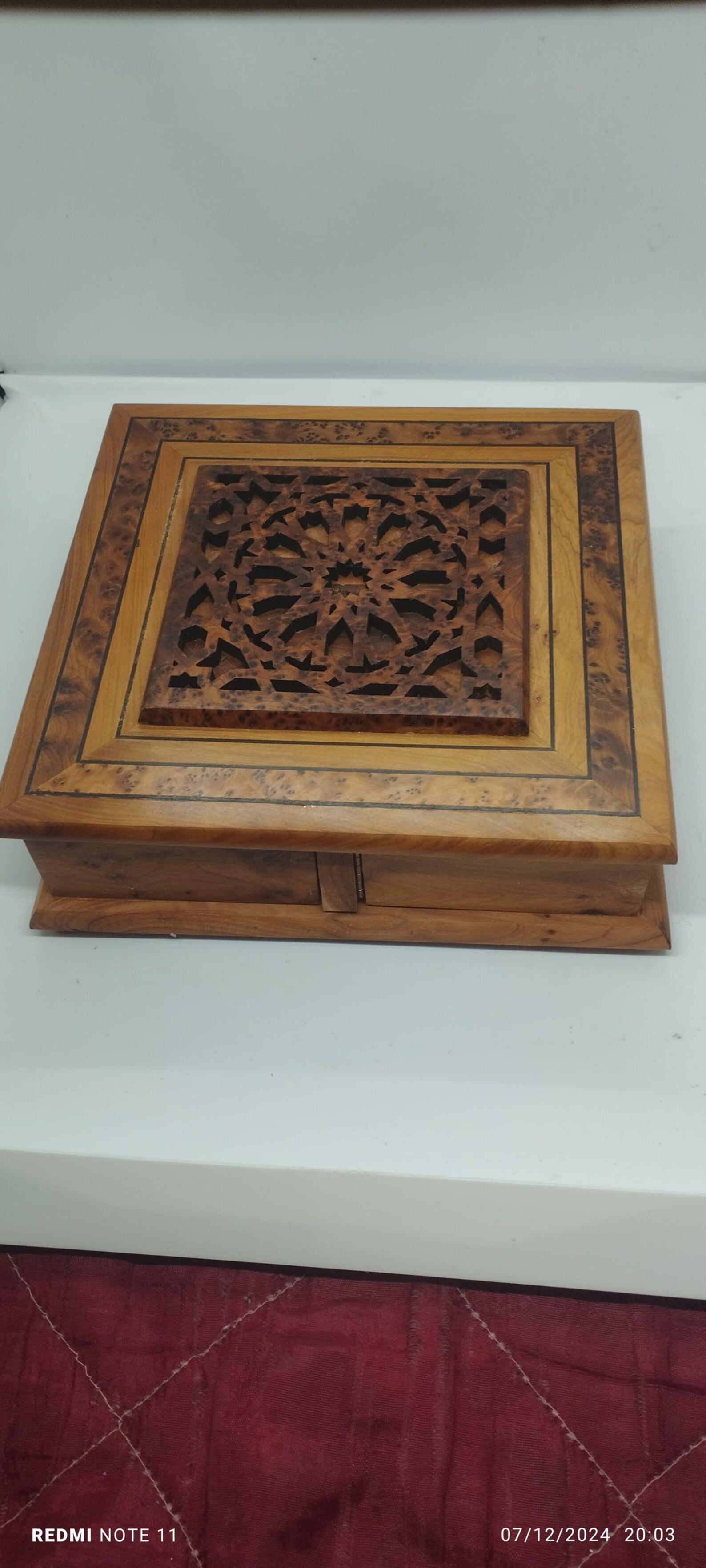 Moroccan Puzzle . Secret Opening Wooden Jewelry Box, Secret Opening ...