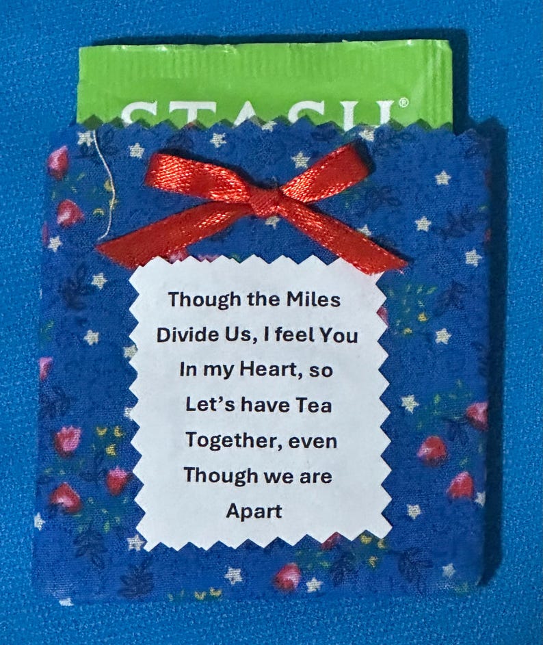 Friendship TEA Pocket With Poem - Etsy