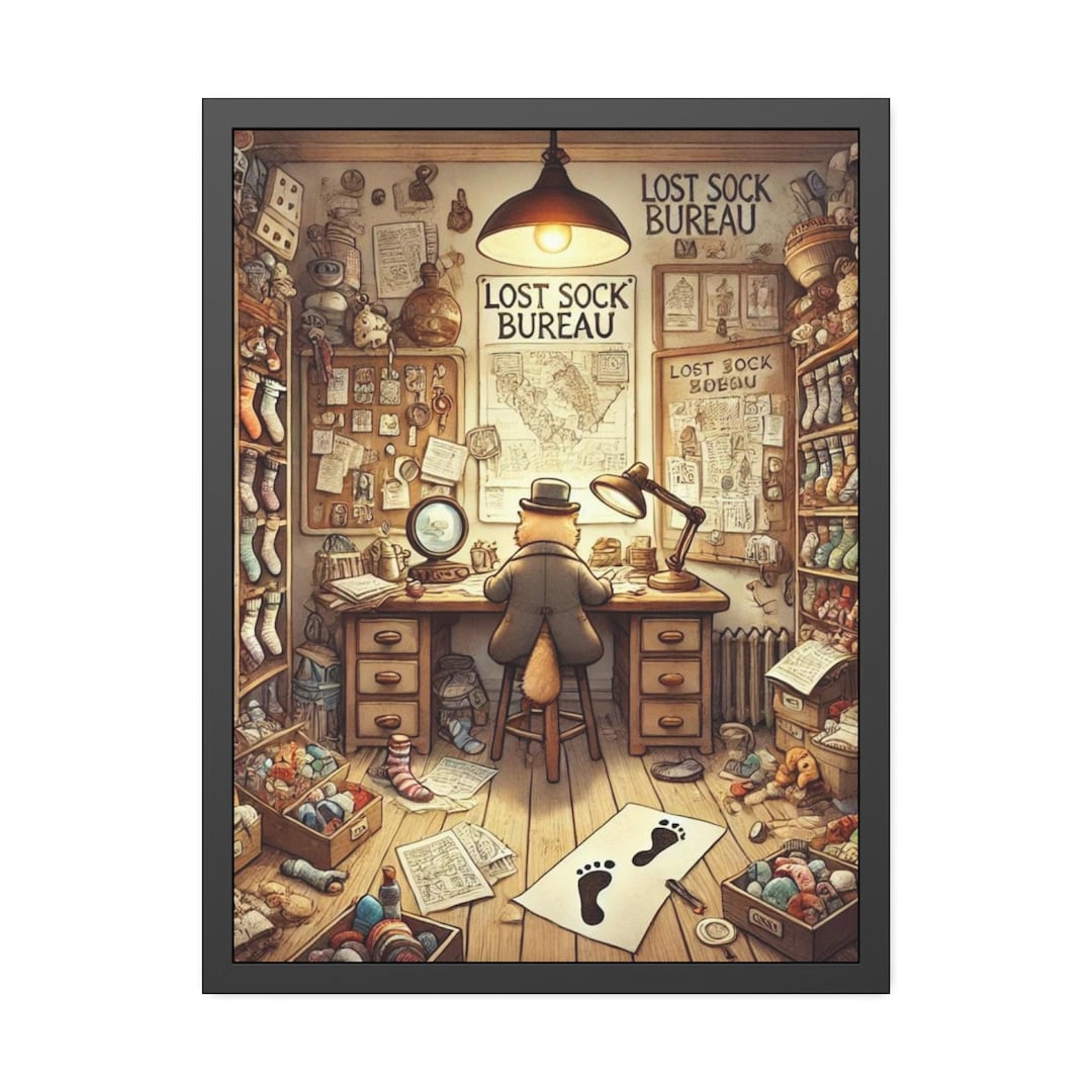Missing Sock Poster - Quirky Digital Download - Laundry Room Wall Art ...