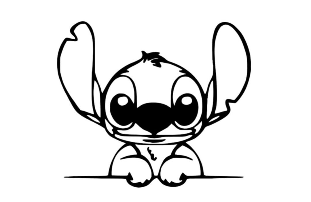 Stitch Outline Vinyl Decal - Etsy