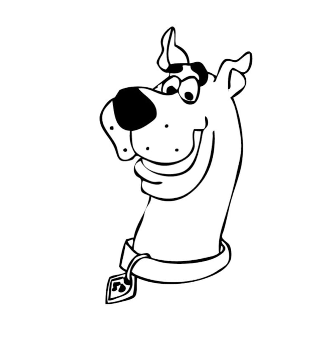 Scooby Doo Outline Vinyl Decal - Etsy