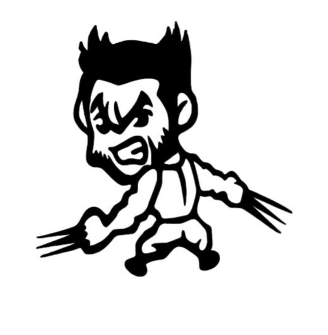 Marvel Inspired Wolverine Vinyl Decal - Etsy UK