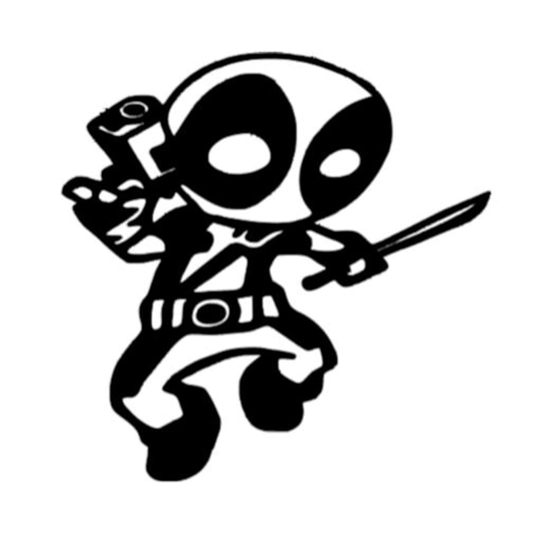 Marvel Inspired Deadpool Vinyl Decal - Etsy