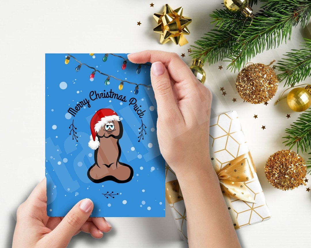 Printable Black PRICK Christmas Card for the Prick in Your Life AND It ...