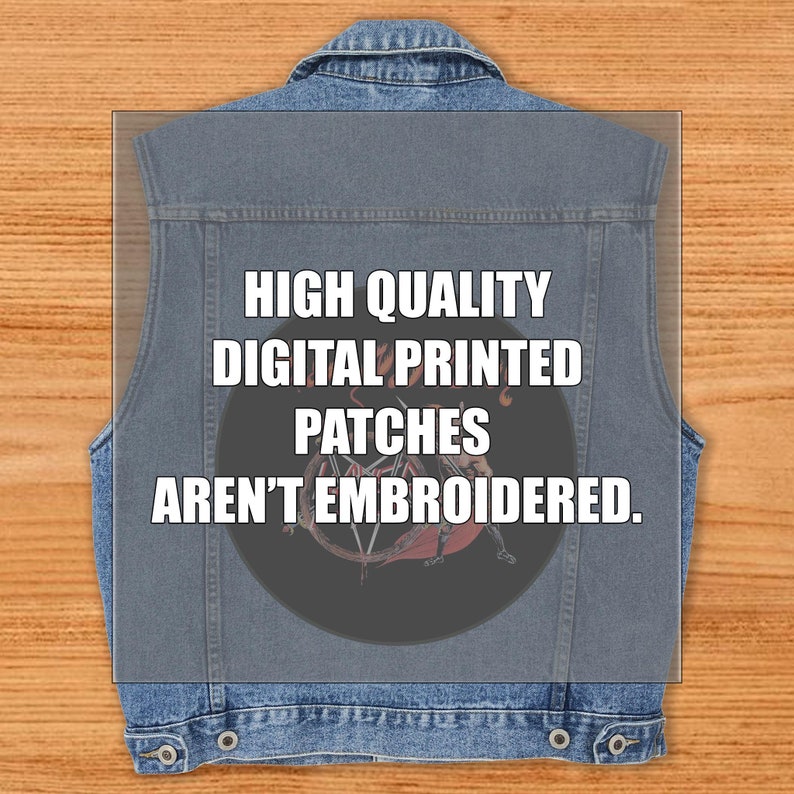 Personalized Printed Sew-on Patches Ɩ Back-patch for Jackets, Hoodies ...
