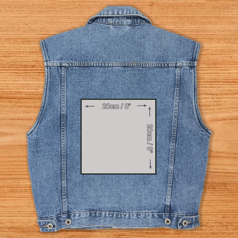 Personalized Printed Sew-on Patches Ɩ Back-patch for Jackets, Hoodies ...