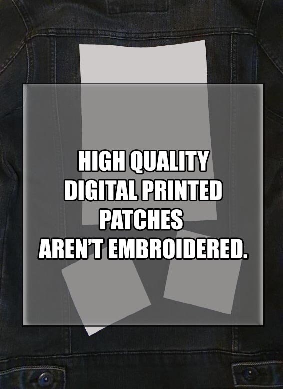 Custom Printed Patches Ɩ Design to Order Back-patch Ɩ Personalized ...