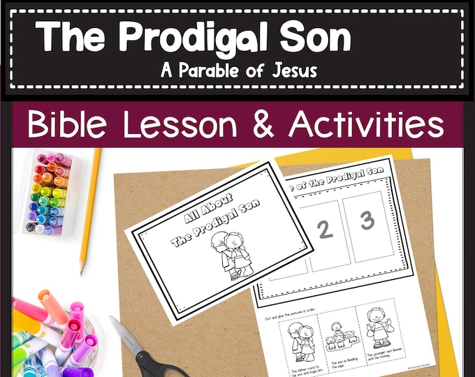 The Parable of the Prodigal Son Bible Craft and Lesson for Preschool ...