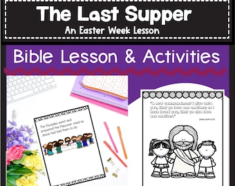 Printable Last Supper Kids Craft With Story Page in (Download Now) - Etsy