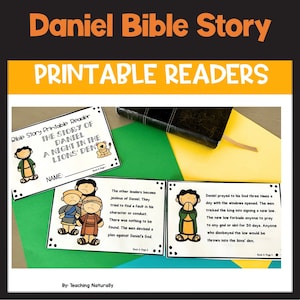 Daniel and the Lions Den Bible Story Printable Mini Reader for Bible ...