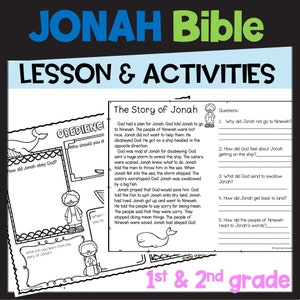 Jonah and the Whale Bible Lesson: Activities & Visuals (digital ...