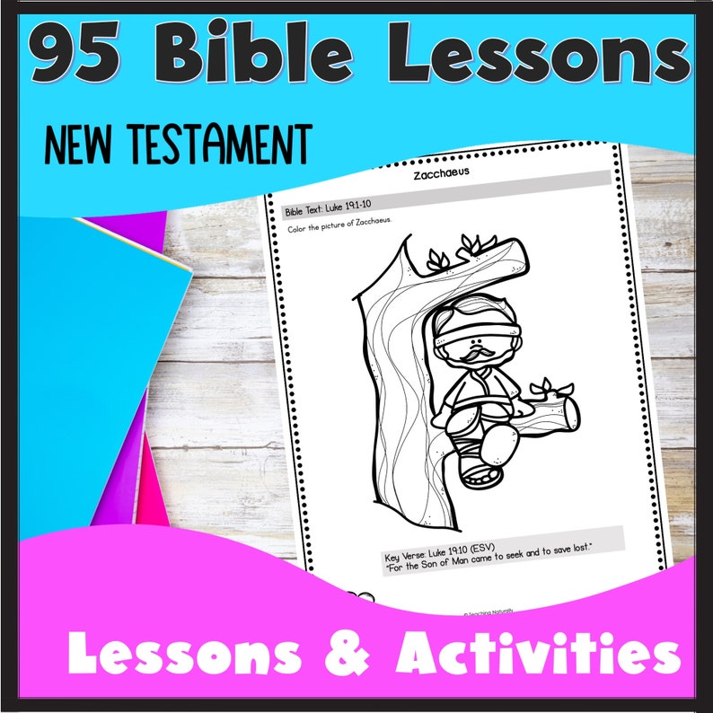New Testament Bible Lessons: Preschool & Kindergarten Curriculum ...