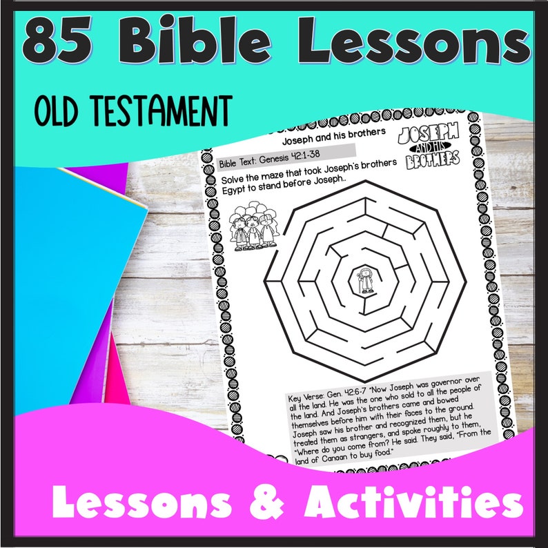 Old Testament Bible Lessons: Kids Curriculum (digital Download) Sunday ...