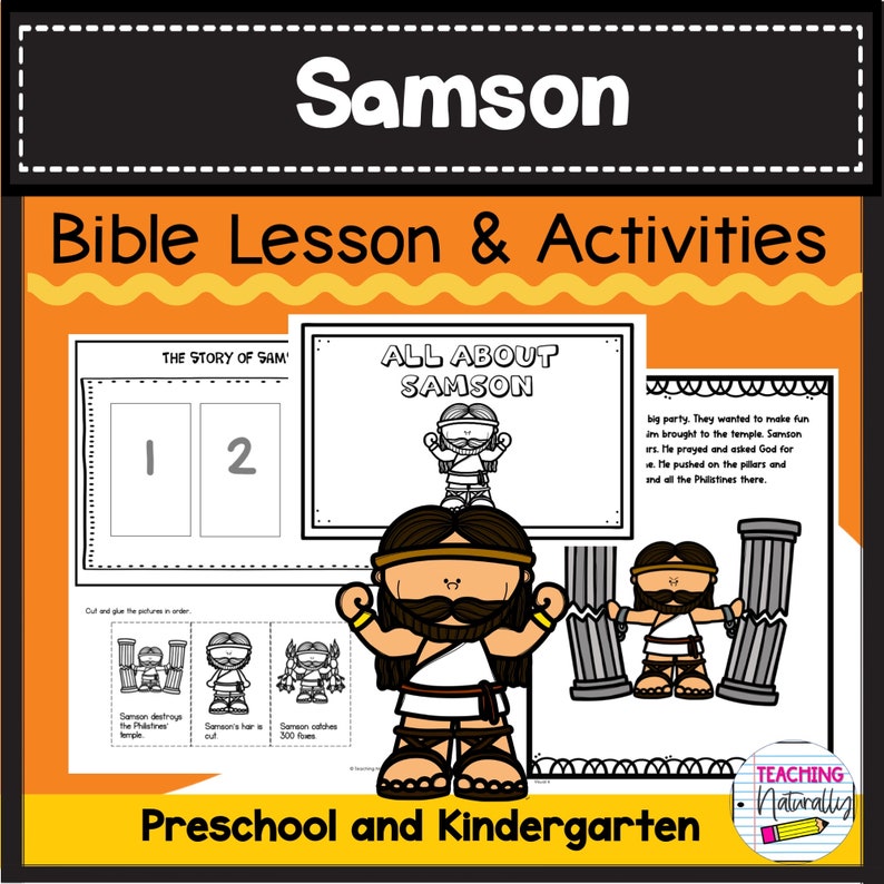 Samson Bible Lesson for Kids Bible Lesson Plan for Preschool ...