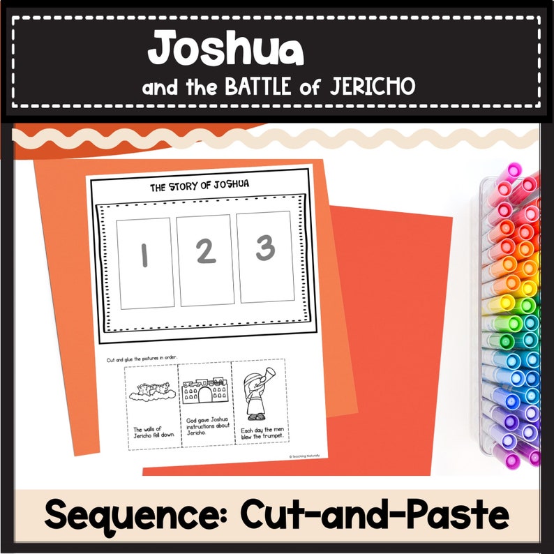 Joshua and the Battle of Jericho Bible Lesson: Printable Activities ...