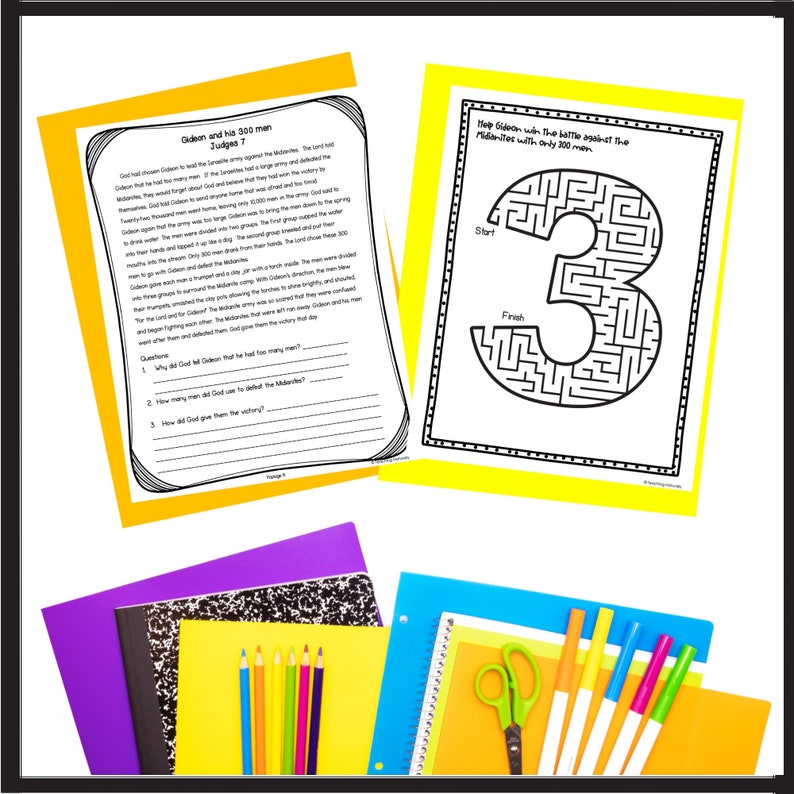 Judges Bible Story Lesson & Activities: Deborah, Gideon, Samson ...