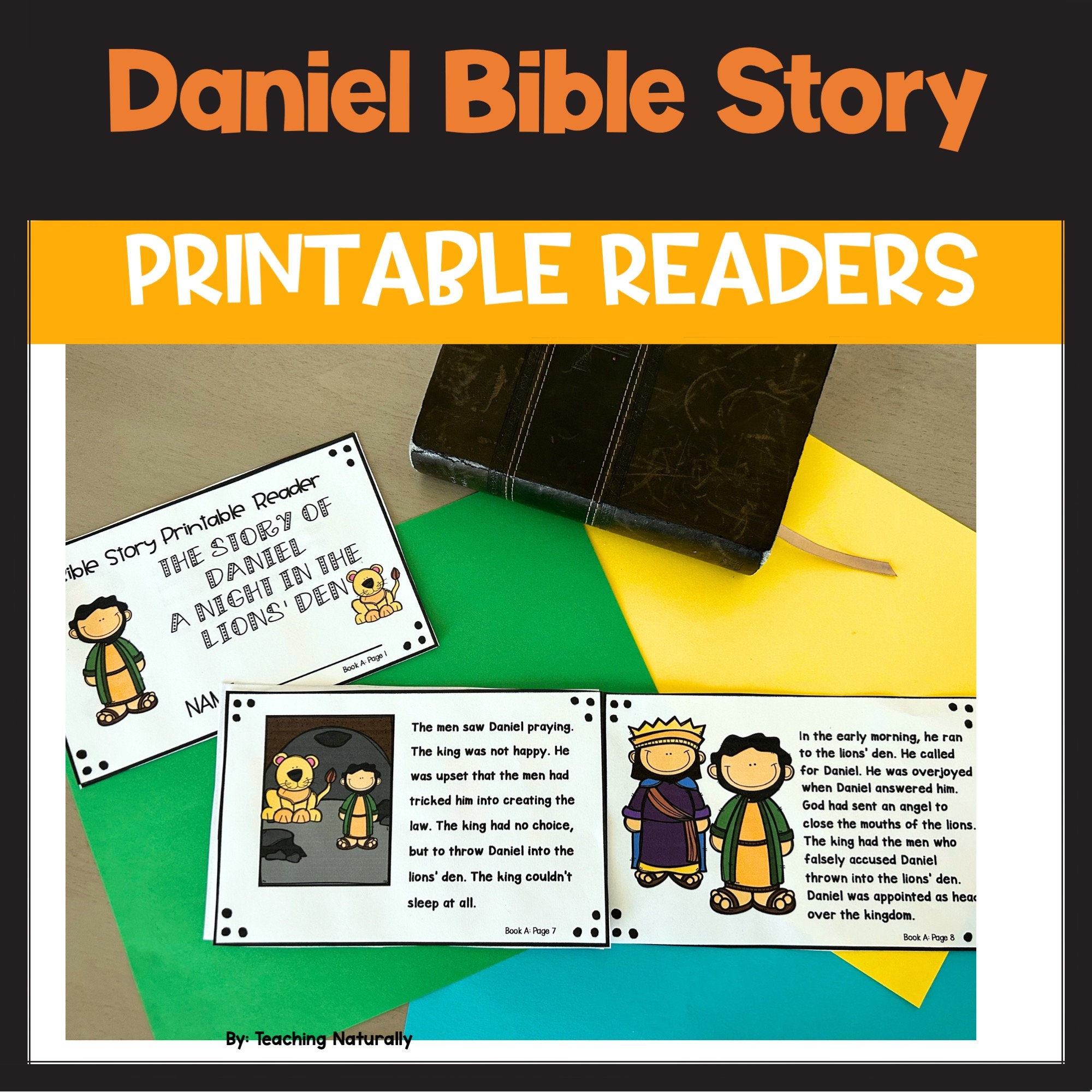 Bible Story Printable Mini-reader for Kids Bible Lesson or Sunday ...