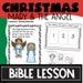 Mary and the Angel Christmas Bible Lesson: Mini-book & Coloring (PDF ...