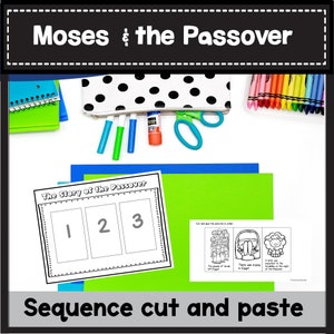 Moses & the Passover Bible Lesson Plan With Visuals and Activities for ...