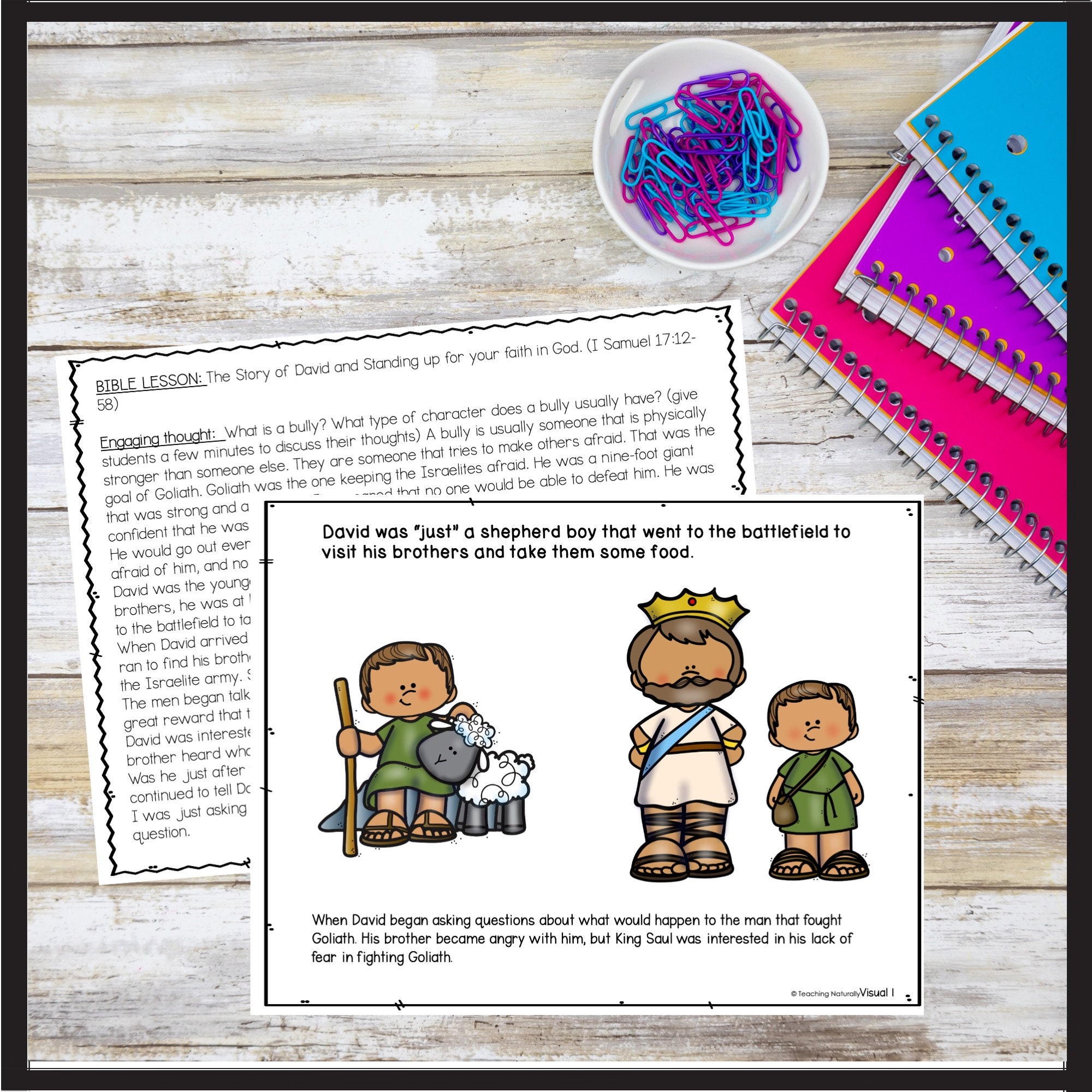 David and Goliath Bible Lesson for Kids Bible Lesson Plan Primary ...