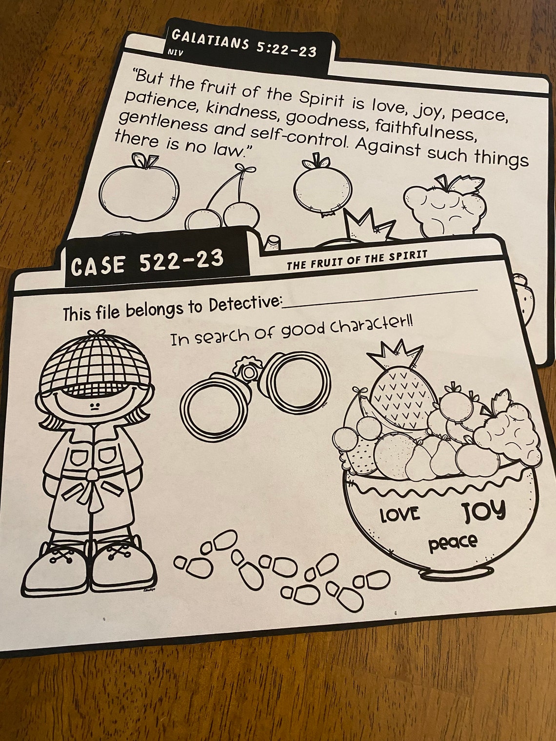 Fruit of the Spirit Bible Lessons for Kids Printable Sunday School ...