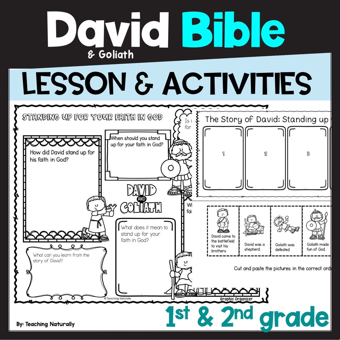 David and Goliath Bible Lesson for Kids Bible Lesson Plan Primary ...