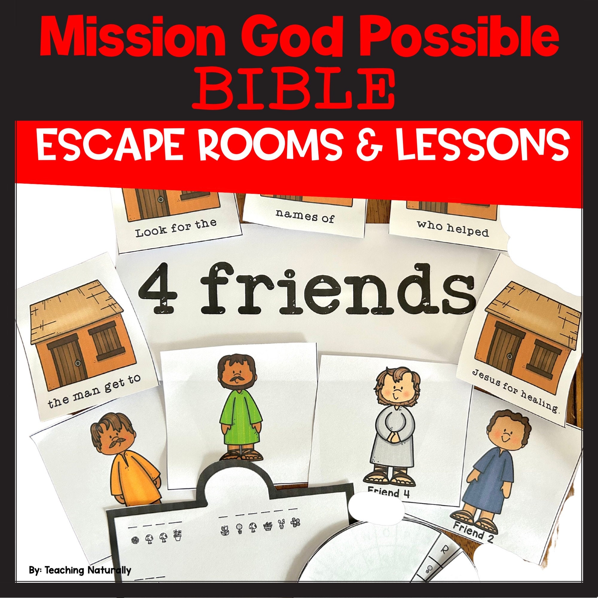 Bible Escape Room & Lessons: VBS Kids Bible Study (printable) - Etsy