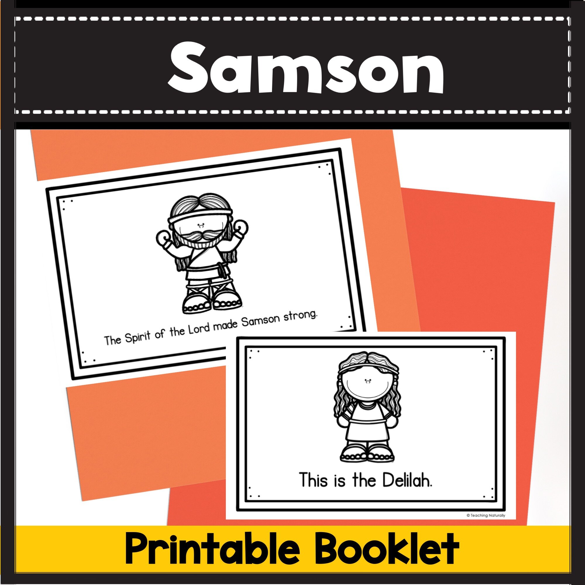 Samson Bible Lesson for Kids Bible Lesson Plan for Preschool ...