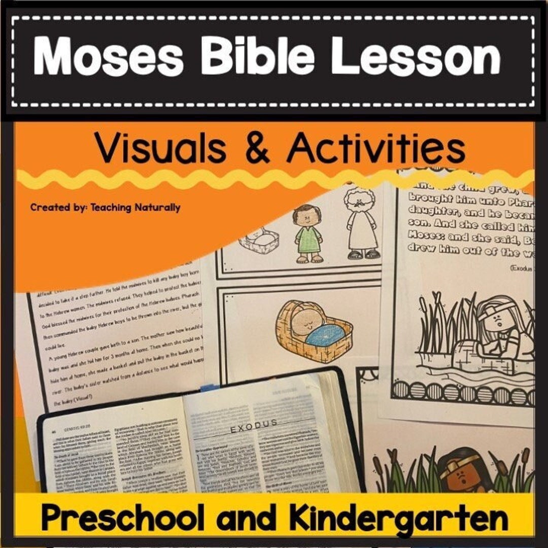 Moses Bible Story Lesson Kids 5 Year Olds Sunday School Bible Lesson ...