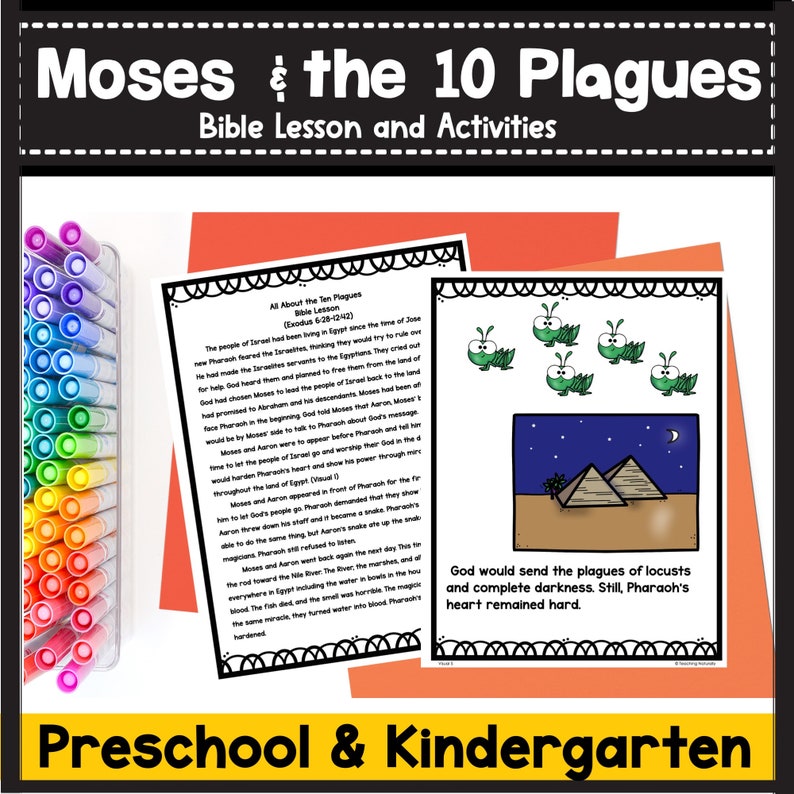 Moses Bible Lessons and Activities for Kids With Visuals Sunday School ...