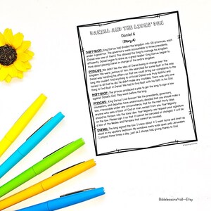 Daniel and the Lions' Den Bible Story Readers Theater Script Sunday ...