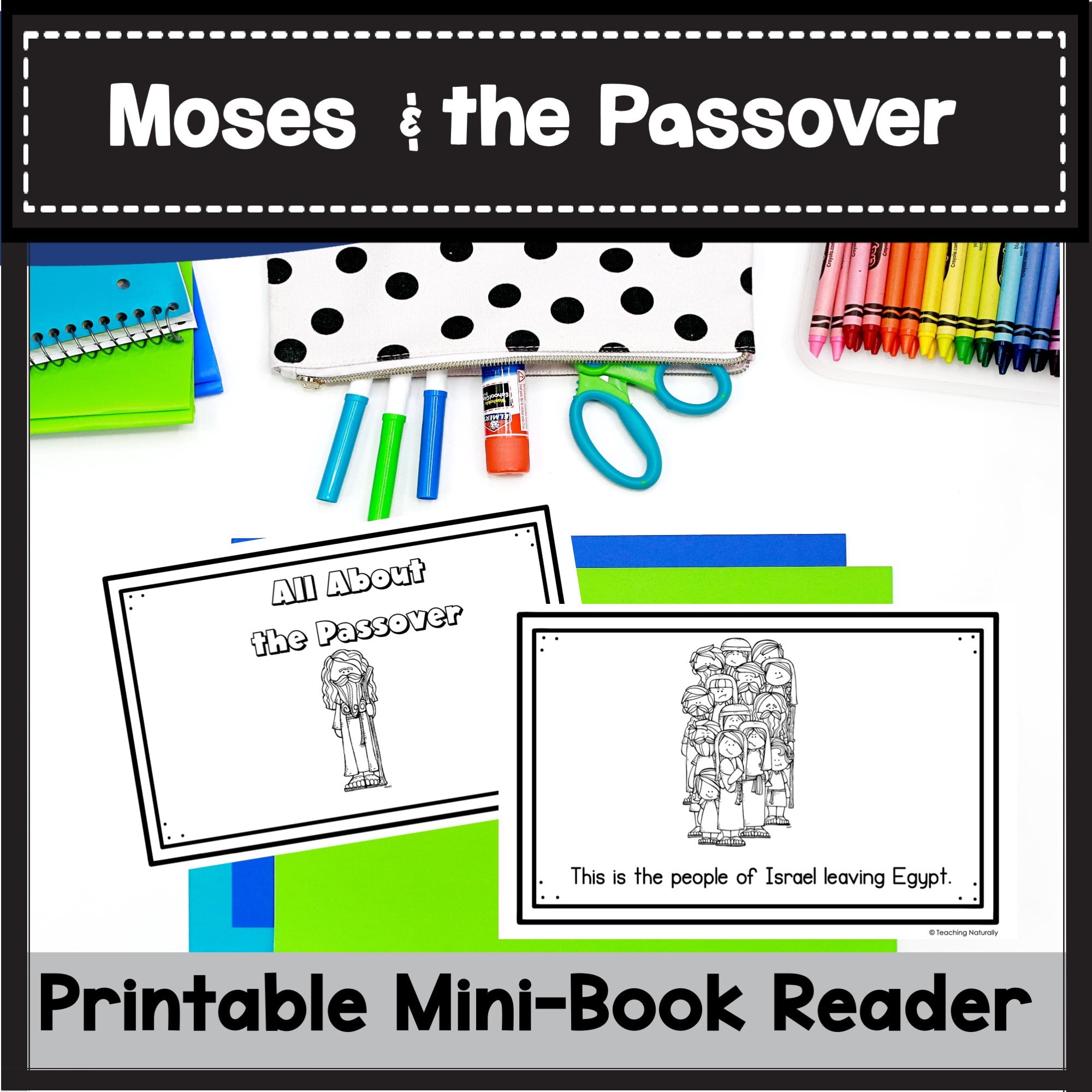 Moses & the Passover Bible Lesson Plan With Visuals and Activities for ...
