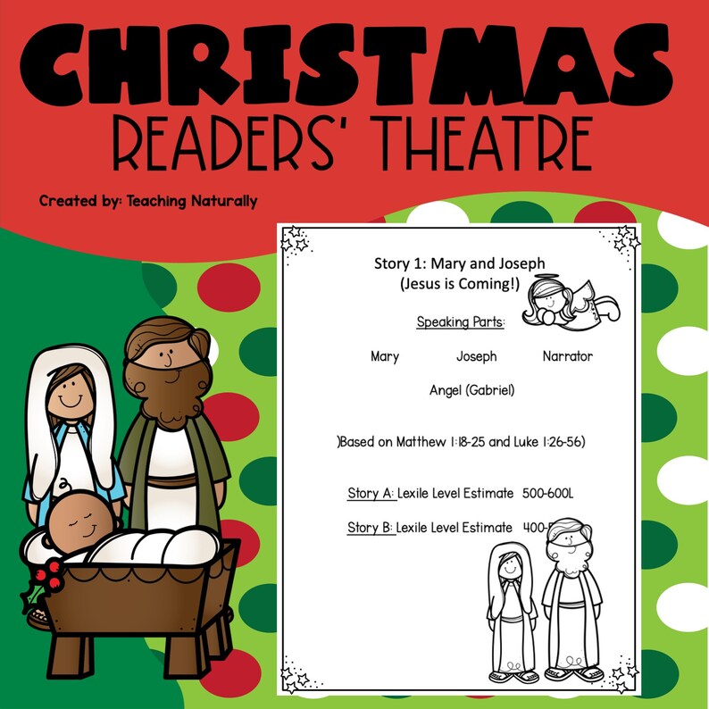 Christmas Bible Story Readers Theatre for Kids Play Script or Puppet ...
