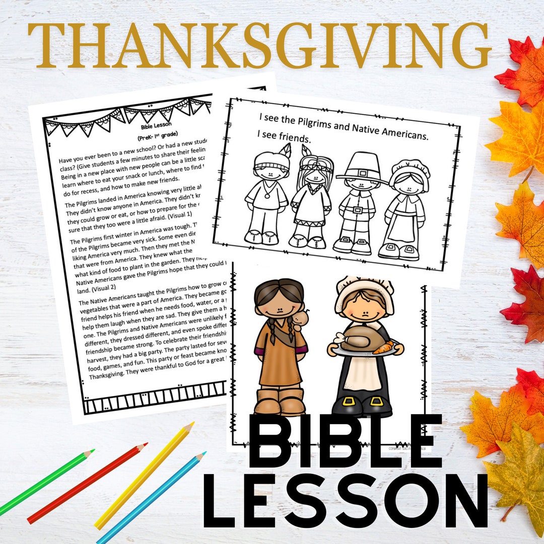 Thanksgiving Bible Lesson for Kids Sunday School Bible Lesson on ...