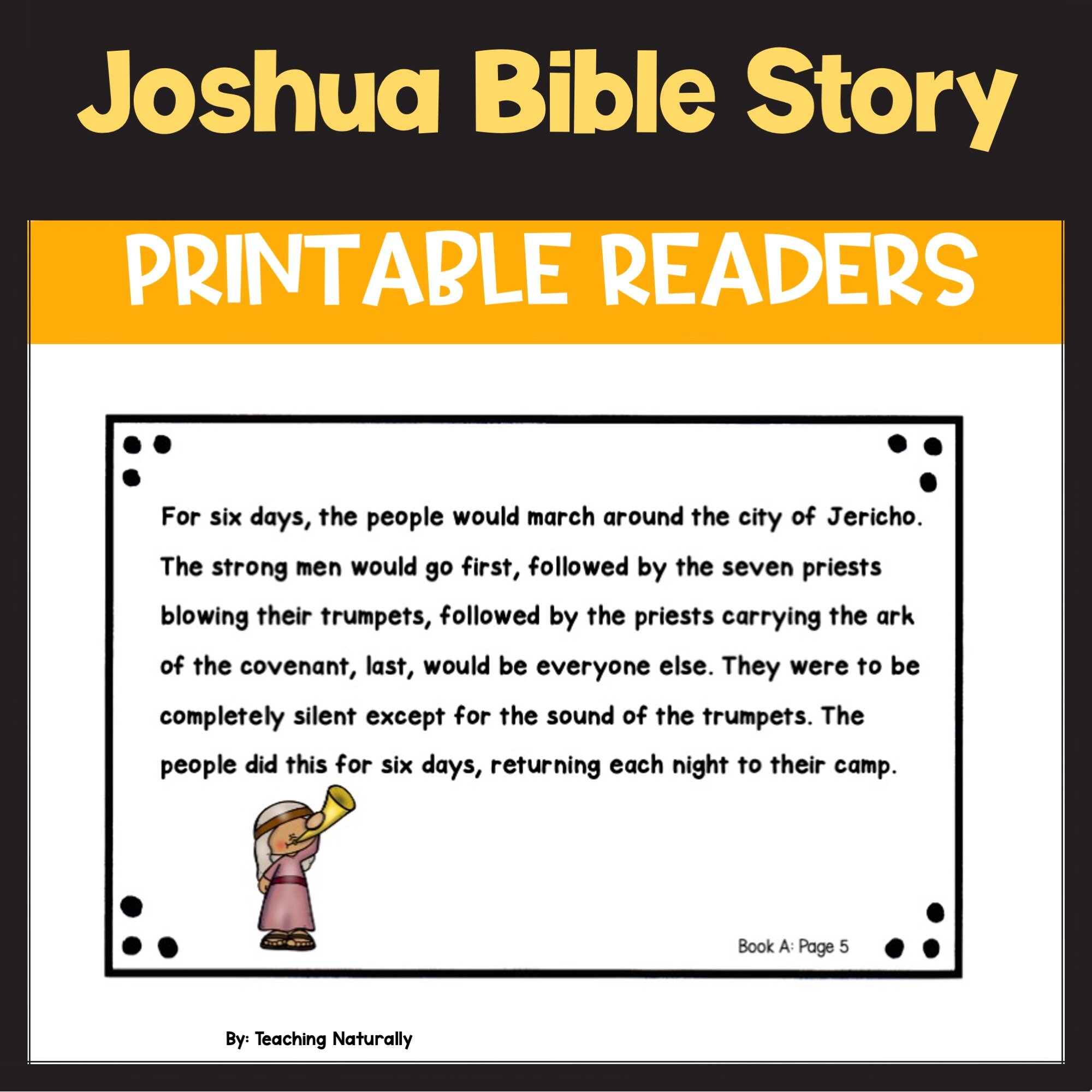 Bible Story Printable Mini-reader for Kids Bible Lesson or Sunday ...