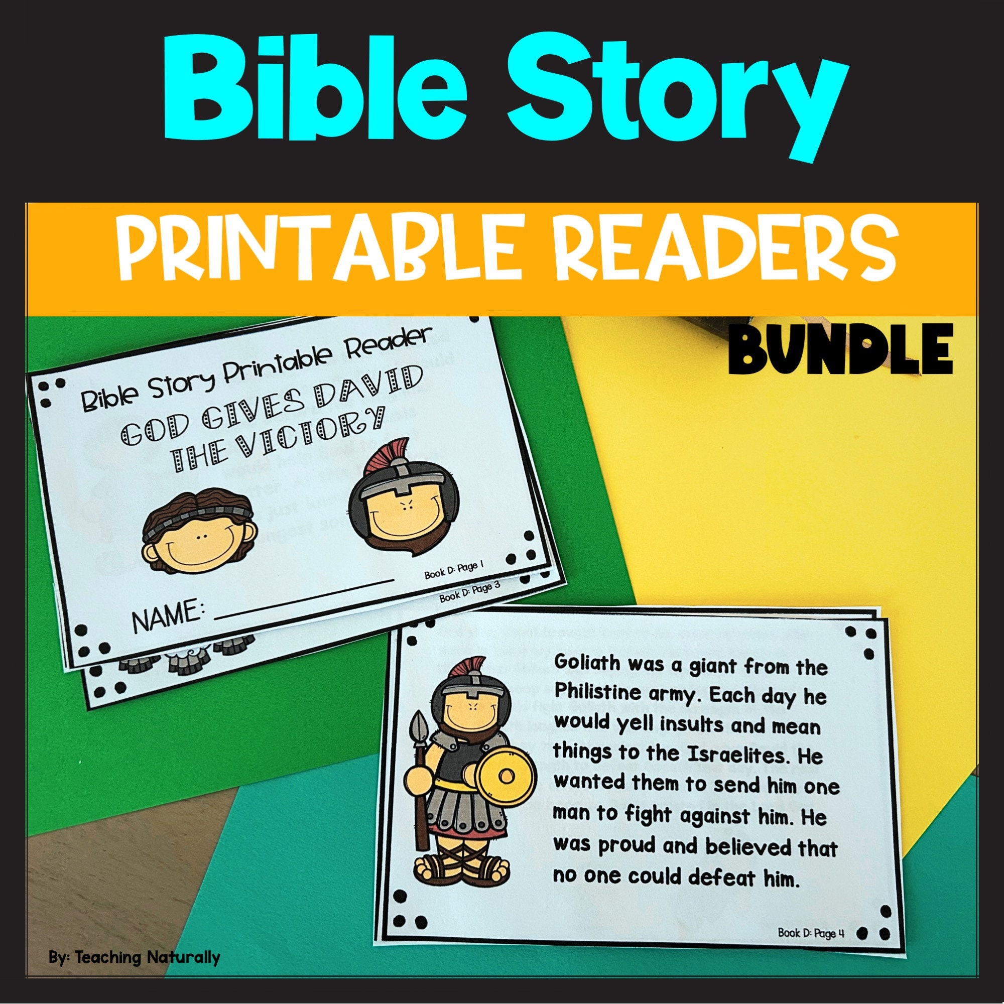 Bible Story Printable Mini-reader for Kids Bible Lesson or Sunday ...