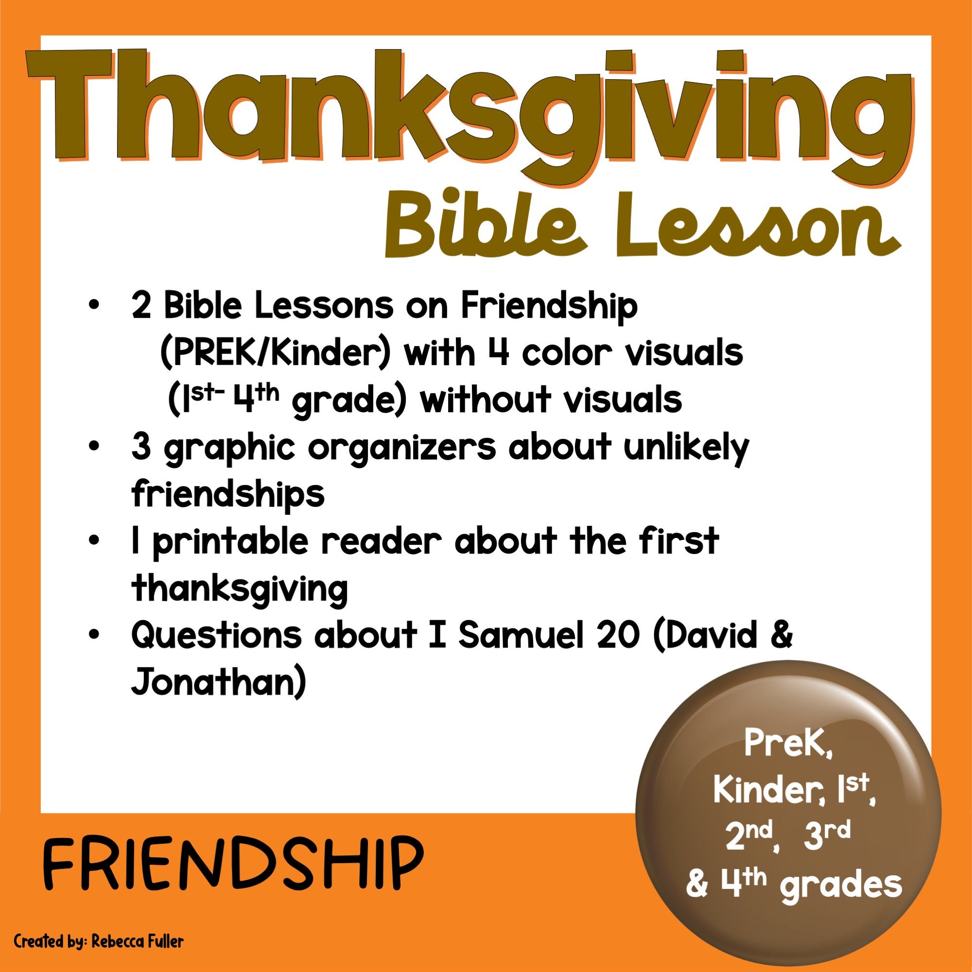 Thanksgiving Bible Lesson for Kids Sunday School Bible Lesson on ...