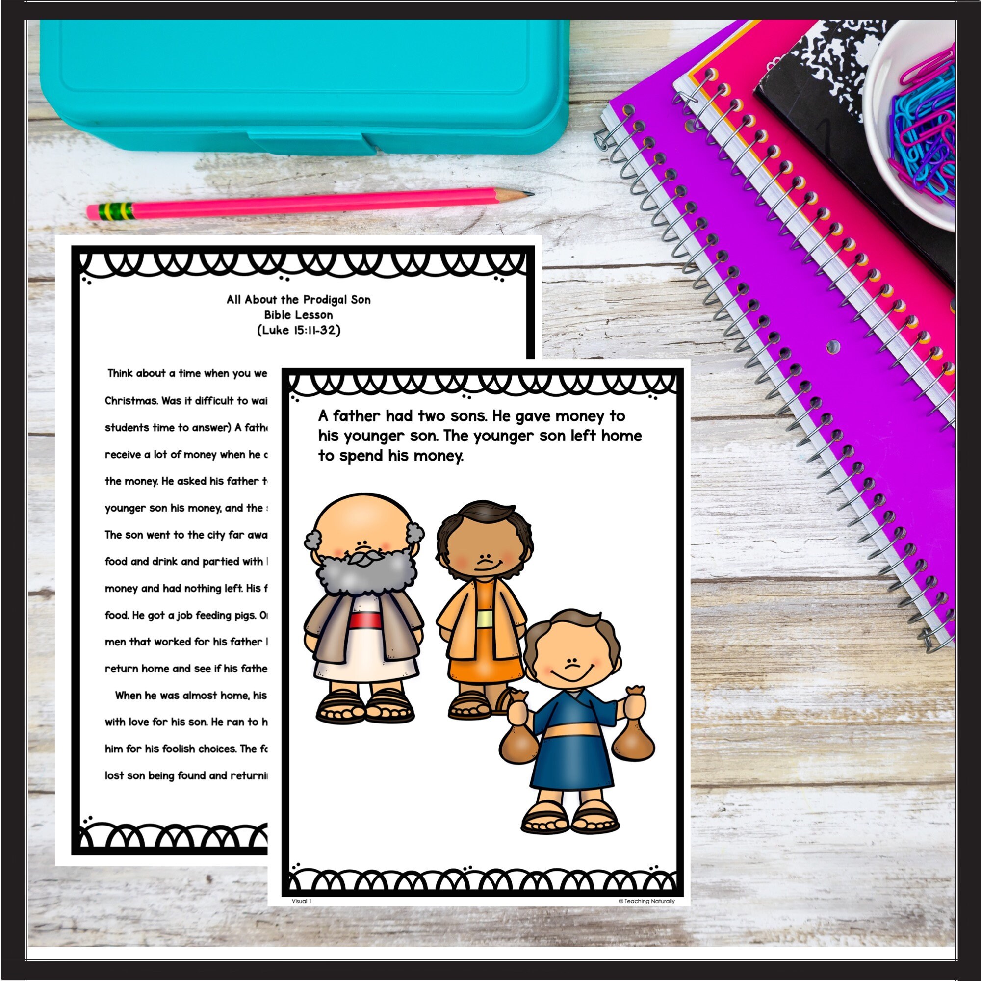 Prodigal Son Bible Lesson and Activities for Preschool and Kindergarten ...
