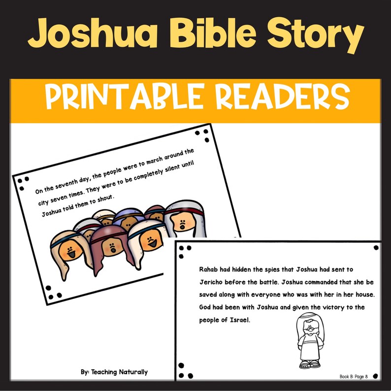 Joshua and the Battle of Jericho Bible Story Mini Reader for Kids Bible ...