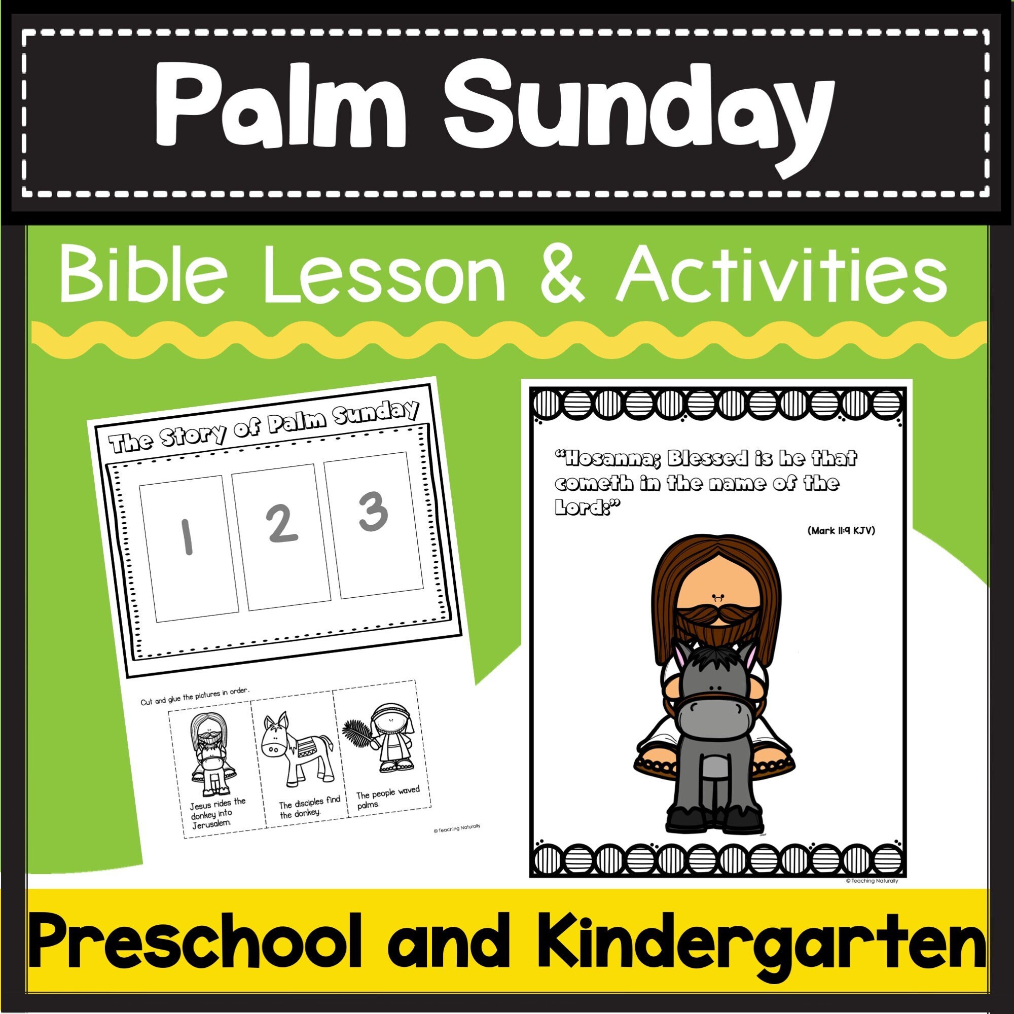 Palm Sunday Bible Lesson For Preschool Kindergarten Sunday Etsy Palm Sunday Bible Lesson For Preschool Kindergarten Sunday Etsy