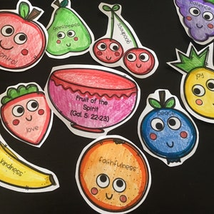 Fruit of the Spirit Bible Lessons for Kids Printable Sunday School ...