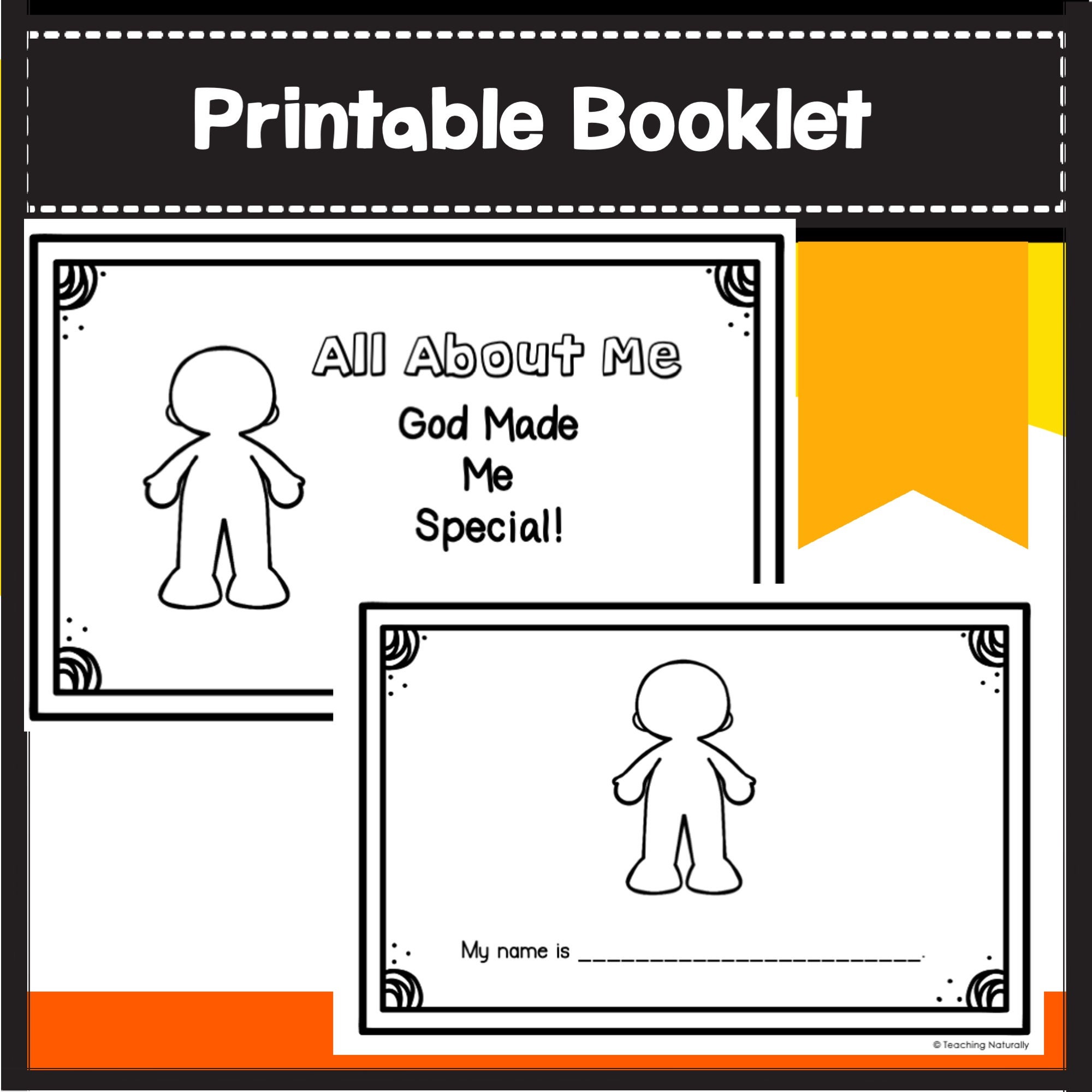 Back to School All About Me Get to Know You Printable Bible Lesson ...