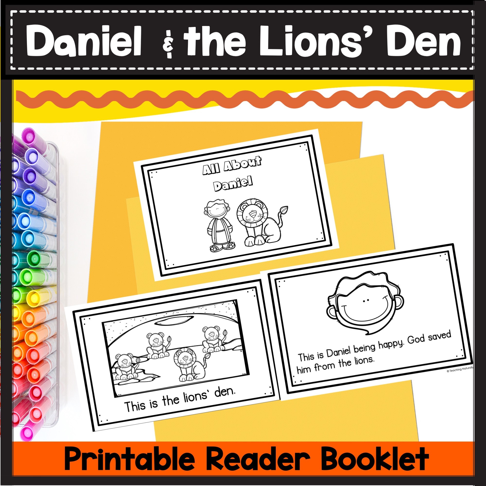 Daniel and the Lions' Den Bible Lesson & Activities (digital Download ...