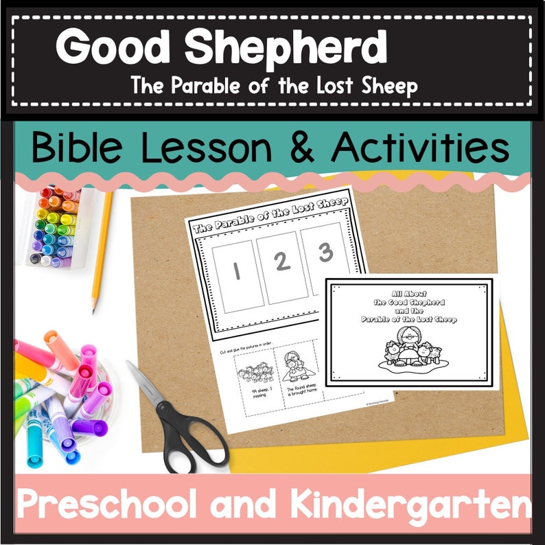 Good Shepherd Parable of the Lost Sheep Bible Lesson for Kids Parables ...