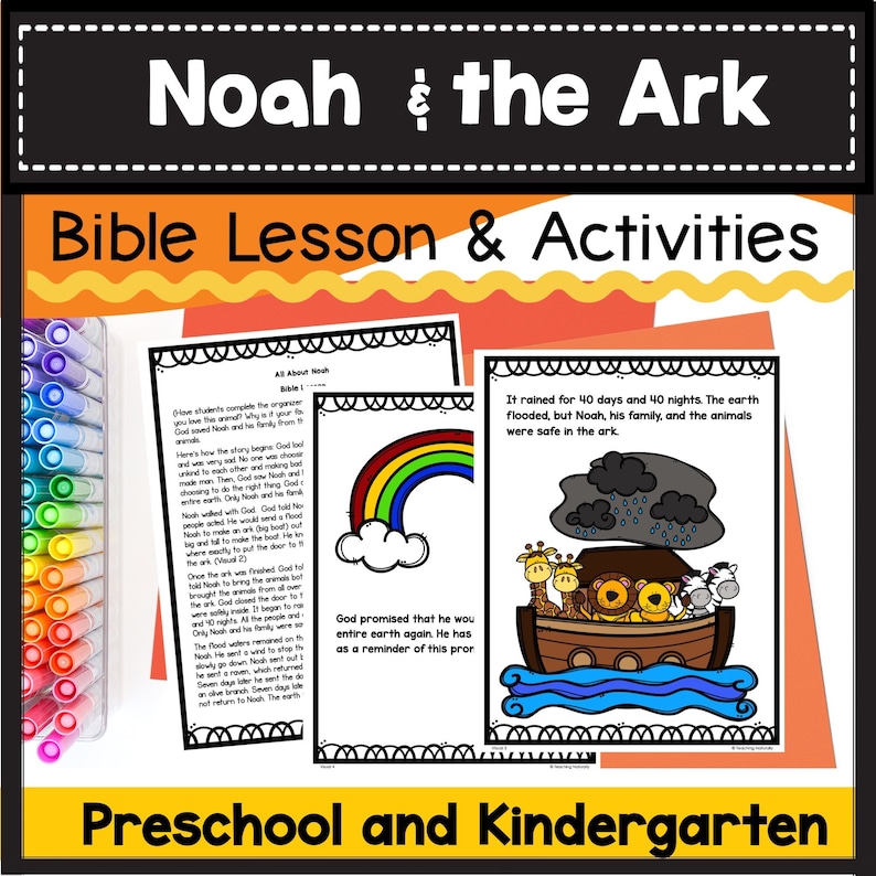 Noah and the Ark Bible Lesson for Kids Sunday School Lesson Plan Kids ...