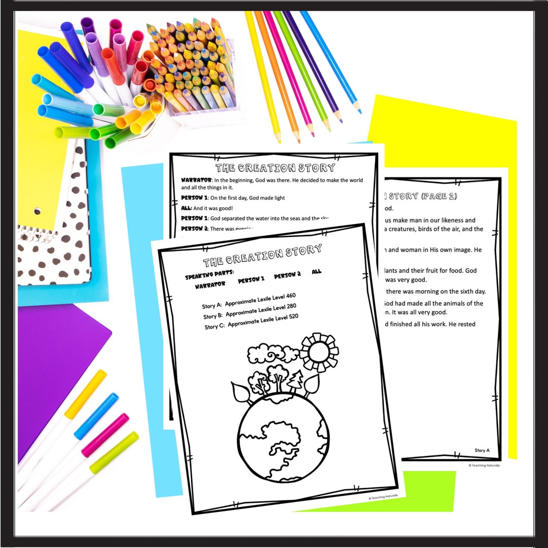 Bible Story Readers Theatre Bundle Activities for Bible Lessons Kids ...