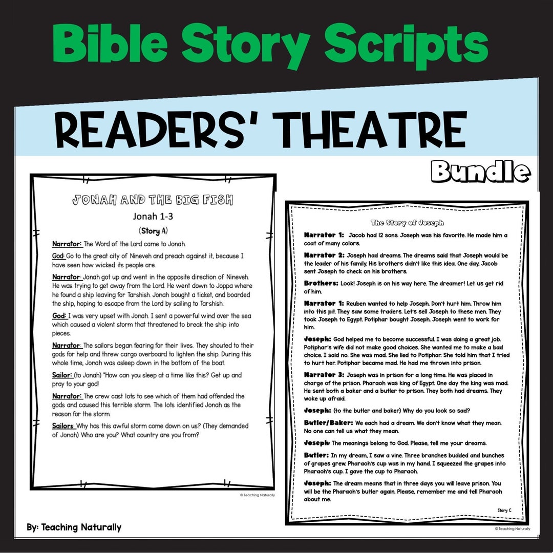 Kids Bible Story Readers Theater Script Bundle (digital Download) - Etsy